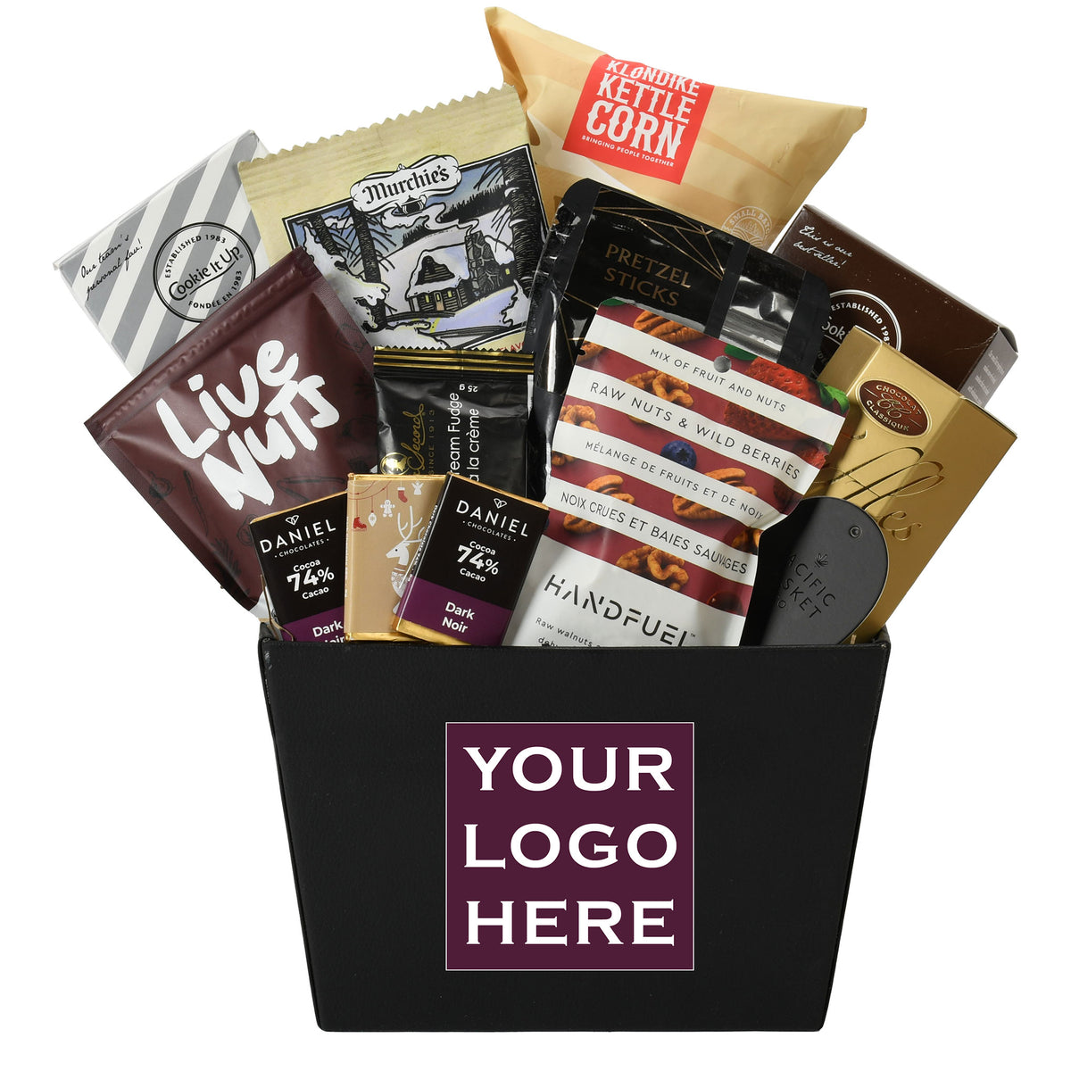 Custom personalized corporate gift basket – Pacific Basket Co.